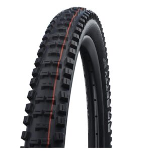 schwalbe - big betty downhill and enduro tubeless folding bike tire | 26 x 2.4 | evolution line, supertrail, addixsoft | black