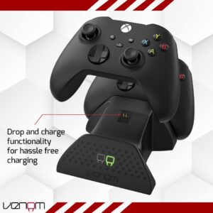 Venom Twin Charging Dock with 2X Rechargeable Battery Packs - (Xbox Series X and S, Xbox One) - Black