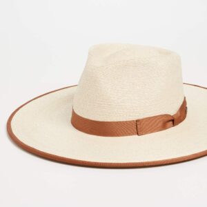 Brixton womens Jo Straw Rancher Fedora, Natural, Medium US