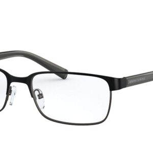 A|X ARMANI EXCHANGE Men's AX1042 Rectangular Prescription Eyewear Frames, Matte Black/Demo Lens, 56 mm