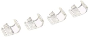 shure duraplex replacement accessory - headset boom mount, dh5, 4 pack, clear (rpmdh5bm)