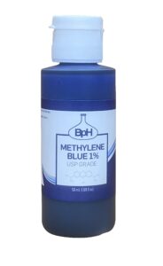 methylene blue, 1% usp (pharmaceutical) grade, 50 ml (1.69 fl oz); 3rd party tested