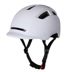 adult men women bike helmet with integrated taillight for urban commuter cycling scooter e-bike skateboard