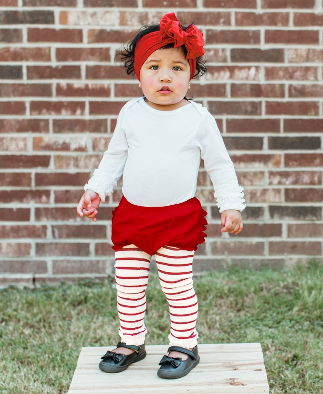 RuffleButts® Girls Red Big Bow Headband - One Size