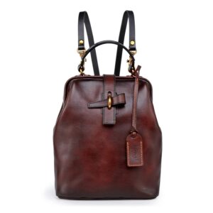 old trend genuine leather pamela backpack (brown ombre)