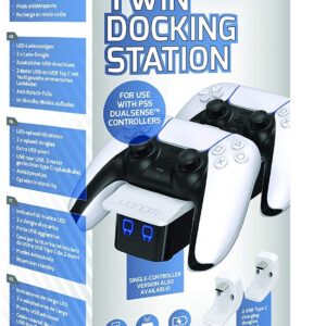 Venom PS5 Controller Twin Docking Station - White