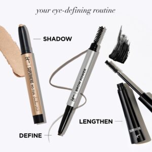 IT Cosmetics Brow Power Eyebrow Pencil, Universal Blonde - Long-Lasting, Budge-Proof Formula - With Biotin - For Platinum to Dark Blonde Hair Colors - 0.0056 oz