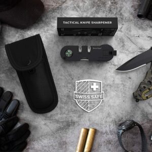 Swiss Safe 3-in-1 Tactical Knife for Military and First Responders - Hunting Camouflage