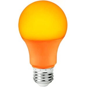 four bros lb5a 3w (25w equal) led party bulbs, colored a15 standard lightbulb, ul-listed, non-dimmable, e26 base, 120v (orange)