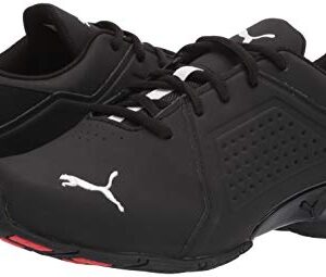 PUMA Men's VIZ RUNNER WIDE Sneaker, Puma Black-Puma White, 9.5