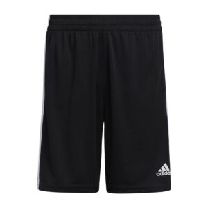 adidas boys classic 3-stripes shorts (black, medium)