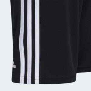 adidas Boys Classic 3-Stripes Shorts (Black, Medium)