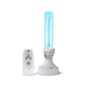 ozone-free ultraviolet germicidal light sanitizer uvc lamp 25 w e26/e27 with stand and remote control