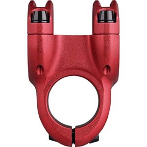 Spank Spoon 350 Stem,Red,45mm Chamfered bar clamp, Ultra-short stack height, Bicycle Stem, Ideal for ASTM 5, All mountain, enduro, trail, free ride, DJ, E-Bike