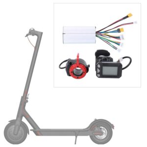 life Motor Brushless Controller Kit,Carbon Fiber Electric Controller with LCD Display Panel for Electric Bike Scooter(Controller + Throttle + Brake)