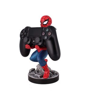 Exquisite Gaming: Marvel: The Amazing Spider-Man - Original Mobile Phone & Gaming Controller Holder, Device Stand, Cable Guys, Licensed Figure 8 Inch