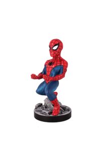 exquisite gaming: marvel: the amazing spider-man - original mobile phone & gaming controller holder, device stand, cable guys, licensed figure 8 inch