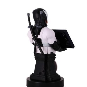 Exquisite Gaming: Deadpool Back in Black: Deadpool Venom - Original Mobile Phone & Gaming Controller Holder, Device Stand, Cable Guys, Licensed Figure