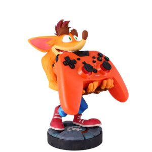 Exquisite Gaming: Crash Bandicoot 4 - Original Mobile Phone & Gaming Controller Holder, Device Stand, Cable Guys, Licensed Figure