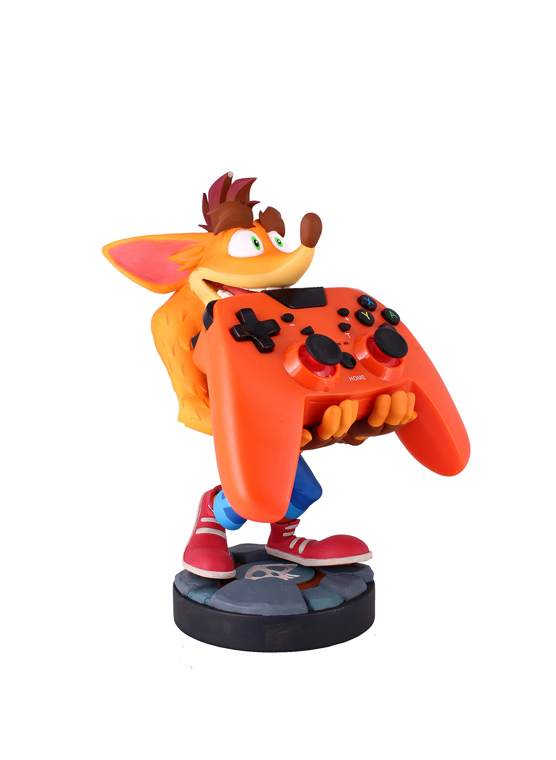 Exquisite Gaming: Crash Bandicoot 4 - Original Mobile Phone & Gaming Controller Holder, Device Stand, Cable Guys, Licensed Figure