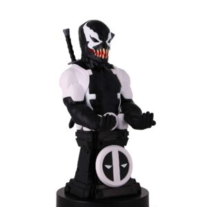 Exquisite Gaming: Deadpool Back in Black: Deadpool Venom - Original Mobile Phone & Gaming Controller Holder, Device Stand, Cable Guys, Licensed Figure