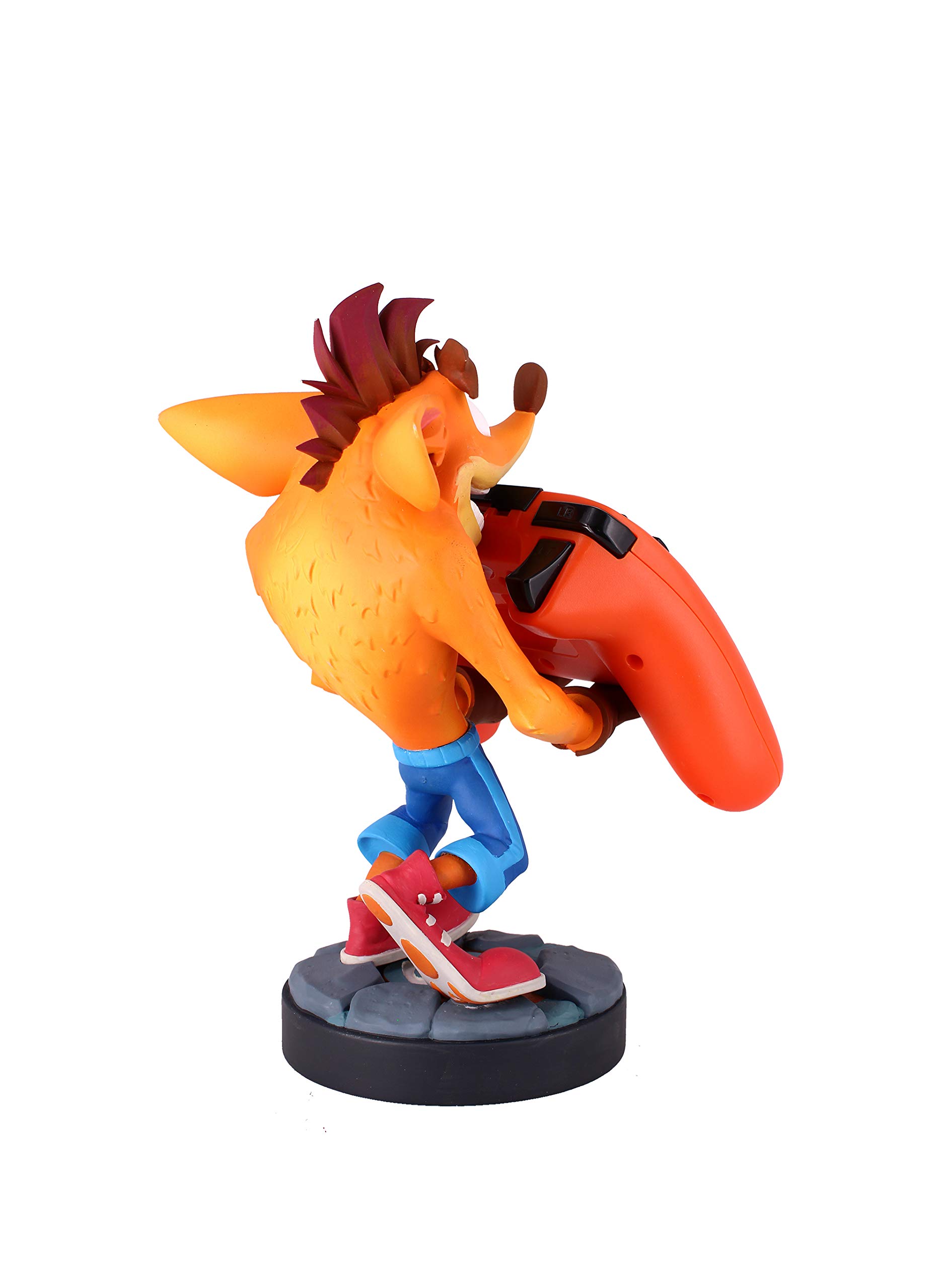 Exquisite Gaming: Crash Bandicoot 4 - Original Mobile Phone & Gaming Controller Holder, Device Stand, Cable Guys, Licensed Figure