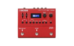 boss rc-500 dual-track loop station – advanced two-track looper with premium sound quality, loop fx, 99 phrase memories, 57 rhythms, and midi control support