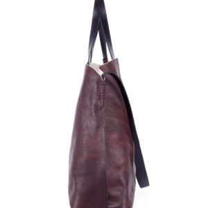 OLD TREND Genuine Leather Forest Island Tote | Spacious Handbag with Removable Inner Pouches (Rusty Red)