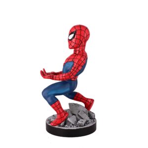 Exquisite Gaming: Marvel: The Amazing Spider-Man - Original Mobile Phone & Gaming Controller Holder, Device Stand, Cable Guys, Licensed Figure 8 Inch