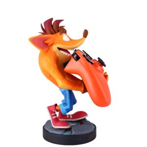 Exquisite Gaming: Crash Bandicoot 4 - Original Mobile Phone & Gaming Controller Holder, Device Stand, Cable Guys, Licensed Figure