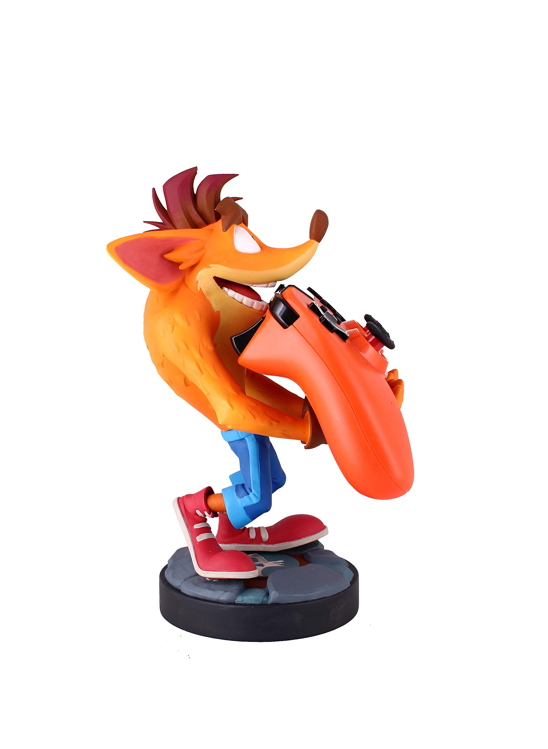 Exquisite Gaming: Crash Bandicoot 4 - Original Mobile Phone & Gaming Controller Holder, Device Stand, Cable Guys, Licensed Figure