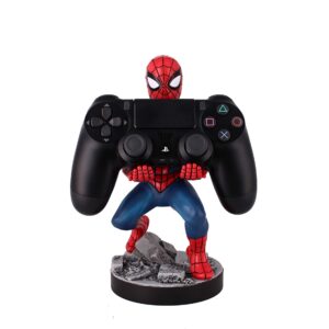 Exquisite Gaming: Marvel: The Amazing Spider-Man - Original Mobile Phone & Gaming Controller Holder, Device Stand, Cable Guys, Licensed Figure 8 Inch