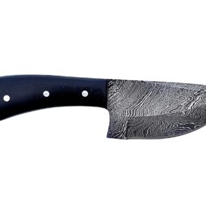 Smart & Sharp Custom Handmade Damascus Steel Hunting Knife/Skinning Knife SS-17333,34 and 35 (Black Micarta)