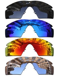 vonxyz set of 4 lenses replacement for oakley m frame 2.0 strike sunglass combo pack