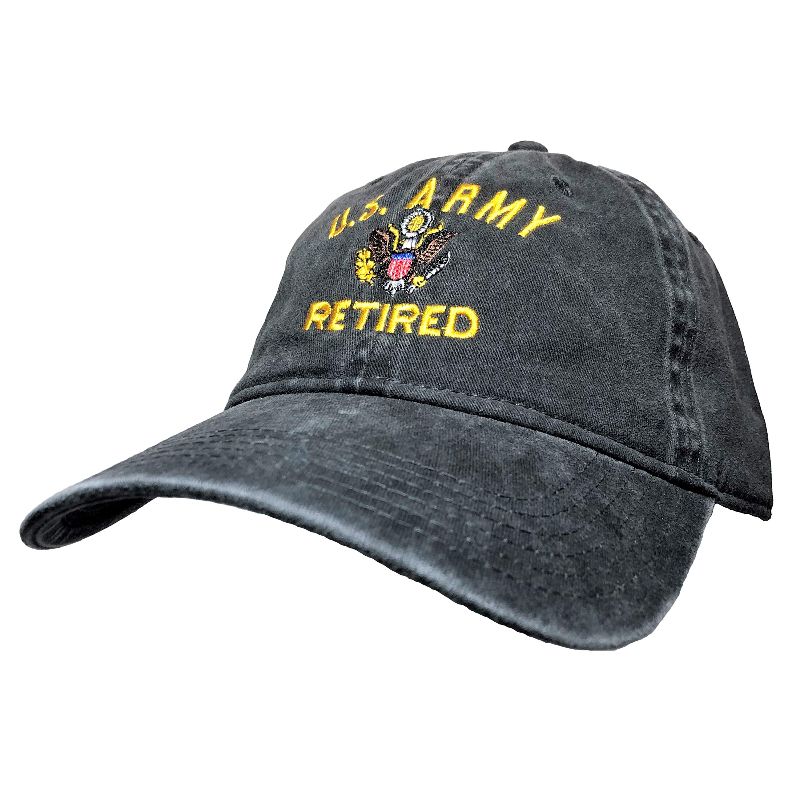 Don't Thread On Me D.T.O.M. US Army Retired Dad Hat Washed (Black)