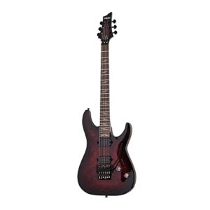 schecter omen elite-6 fr electric guitar - black cherry burst