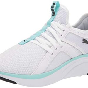 Puma Girls Softride Sophia Sneaker White-Island Paradise Black, 5 Big Kid