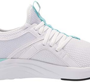 Puma Girls Softride Sophia Sneaker White-Island Paradise Black, 5 Big Kid