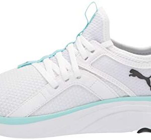 Puma Girls Softride Sophia Sneaker White-Island Paradise Black, 5 Big Kid