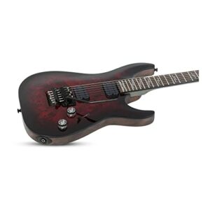 Schecter Omen Elite-6 FR Electric Guitar - Black Cherry Burst