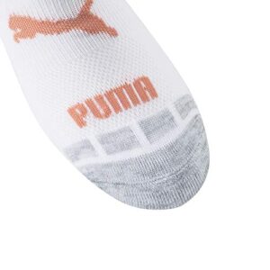 PUMA Kids' 10 Pack Low Cut Socks, Peach, 9 11 US