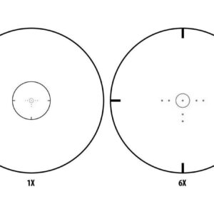 Monstrum Alpha Series 1-6x24 First Focal Plane FFP Rifle Scope | ZR300 H-Series Offset Scope Mount | Bundle