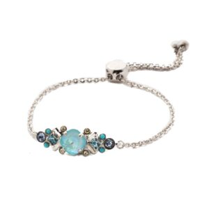 sorrelli rosina slider bracelet, rhodium finish, tahitian treat