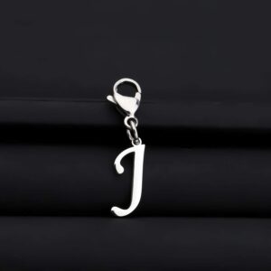 ENSIANTH Intial Letter A-Z Alphabet Charm Alphabet Jewelry for Women Gifts for Friends Clasps for jewelry (J)