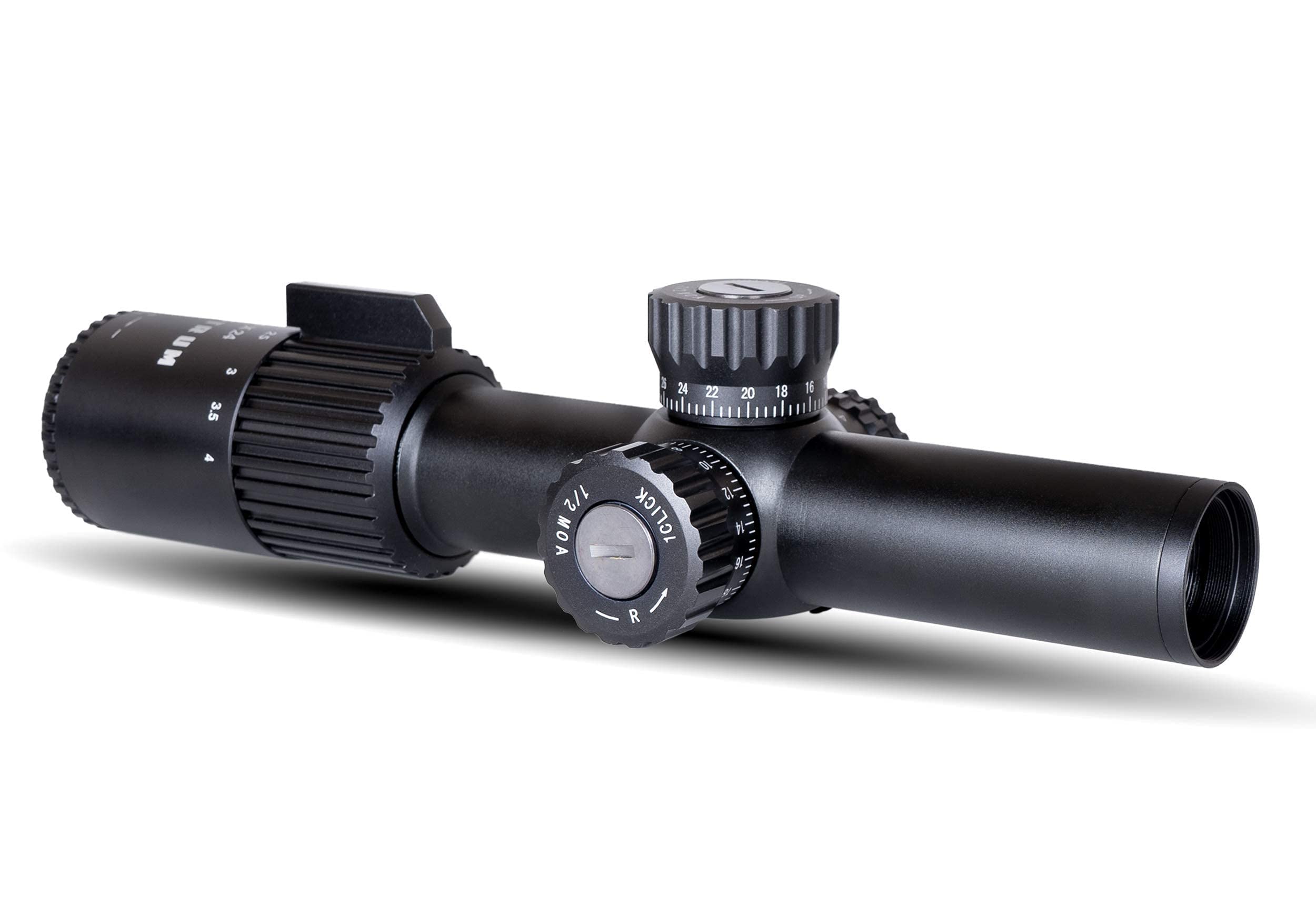 Monstrum G3 1-4x24 First Focal Plane FFP Rifle Scope | ZR305 H-Series Offset Scope Mount | Bundle