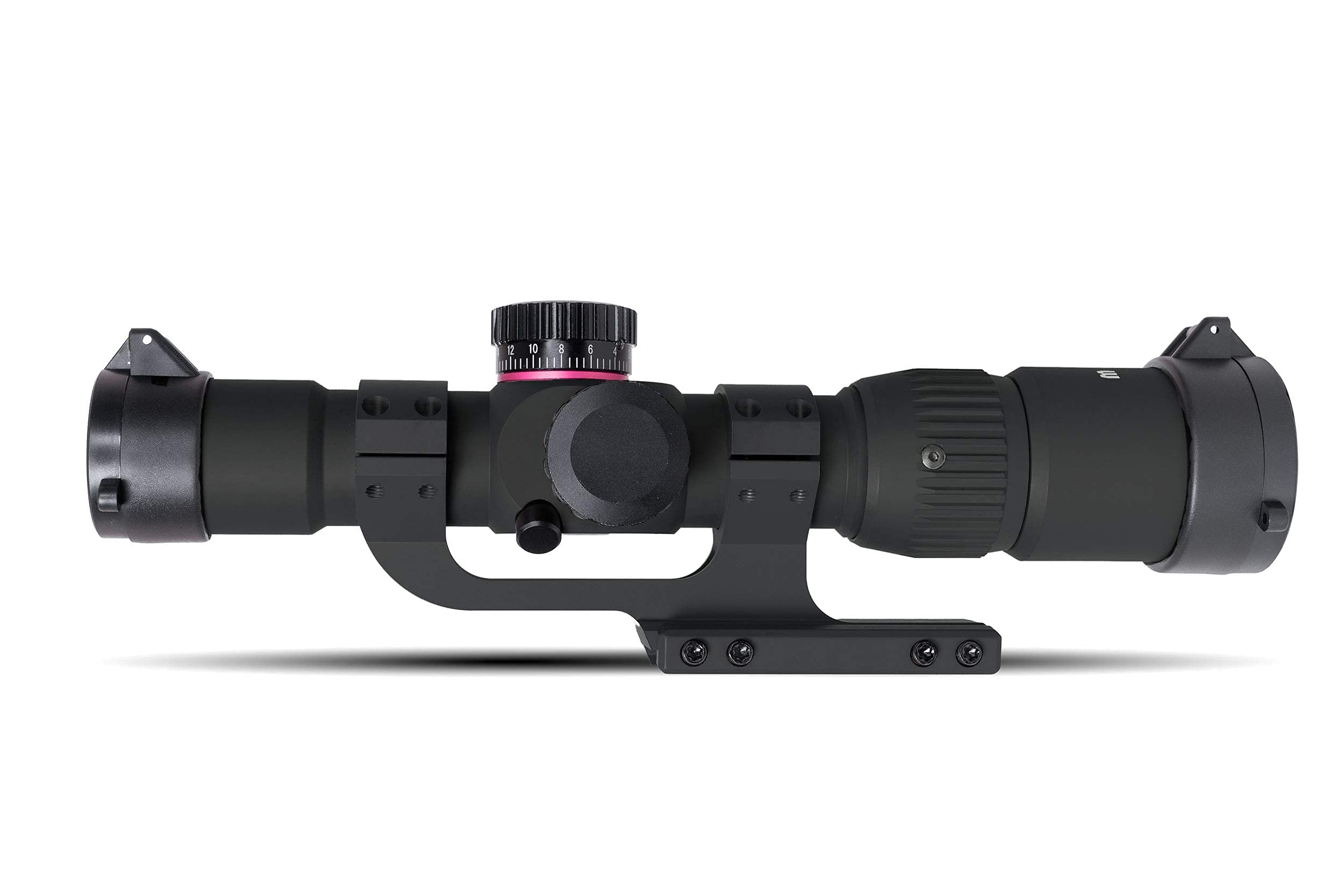 Monstrum G2 1-4x24 First Focal Plane FFP Rifle Scope | ZR300 H-Series Offset Scope Mount | Bundle