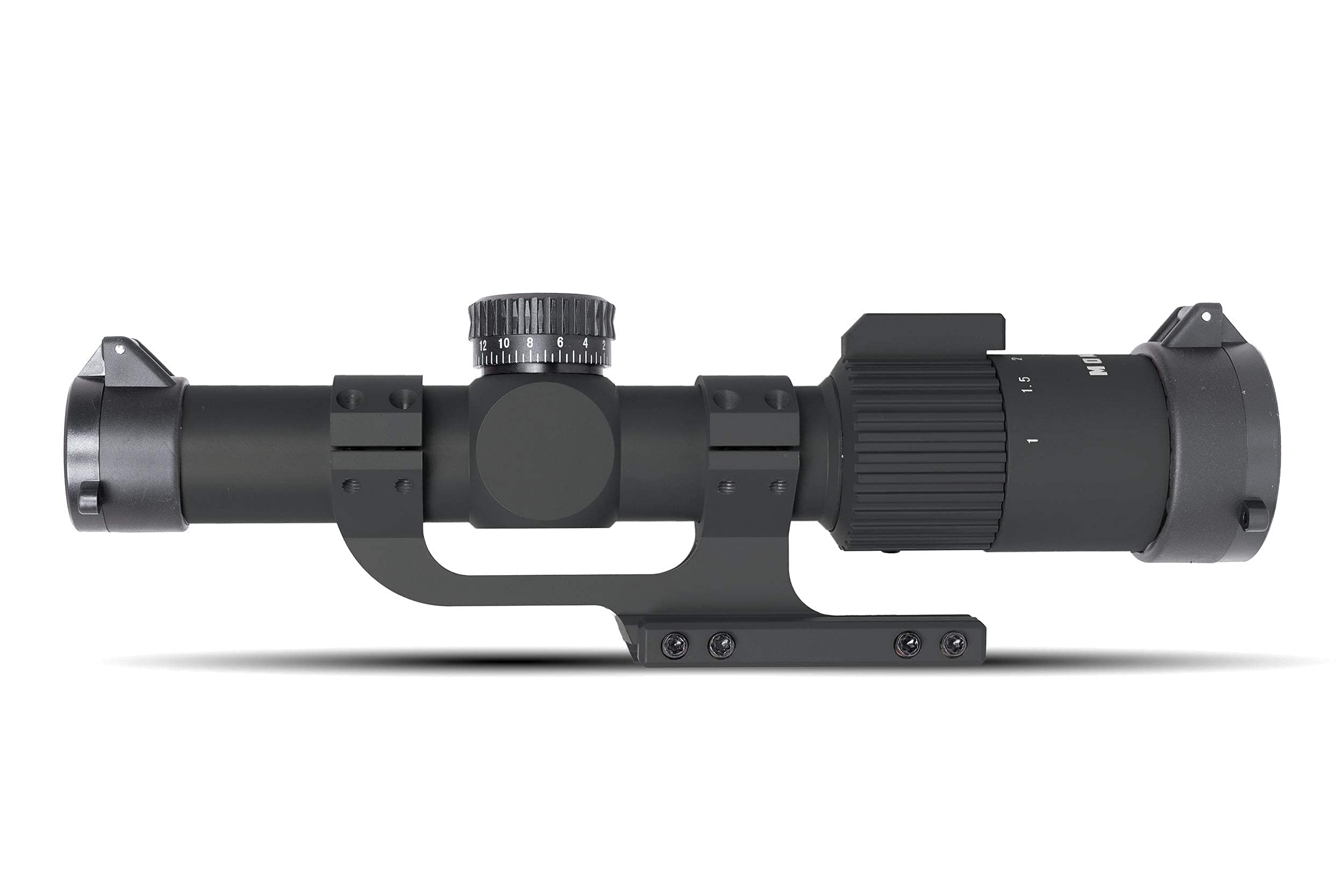 Monstrum Alpha Series 1-6x24 First Focal Plane FFP Rifle Scope | ZR300 H-Series Offset Scope Mount | Bundle