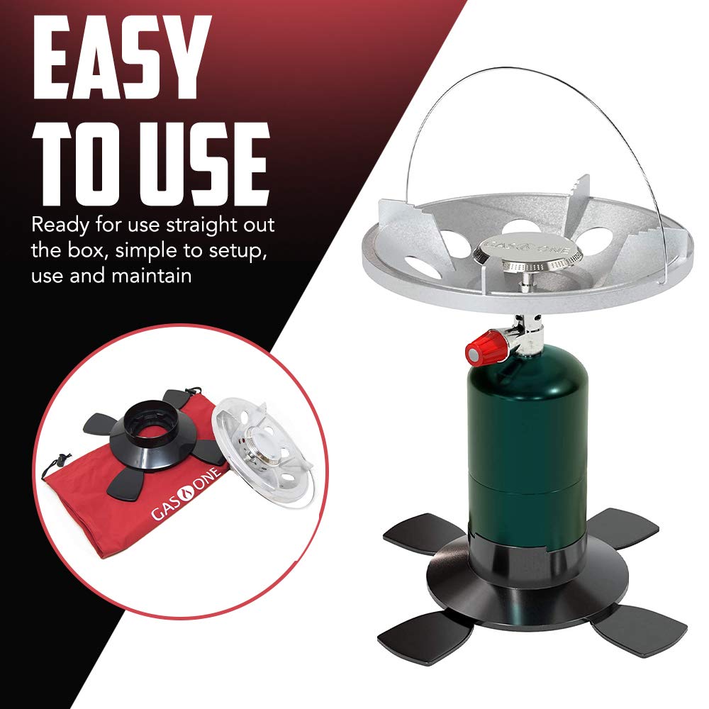 GasOne Camping Stove Bottletop Propane Tank Camp Stove with Waterproof Carry Bag