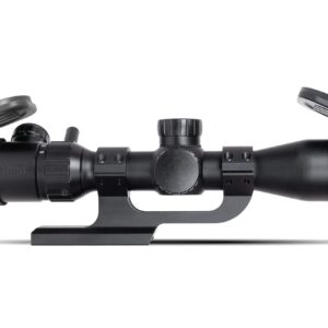 Monstrum 3-9x32 Rifle Scope with Rangefinder Reticle | ZR250 H-Series Offset Scope Mount | Monstrum Flip Up Lens Cover Set | Bundle