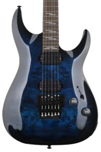 schecter omen elite-6 fr electric guitar - see thru blue burst